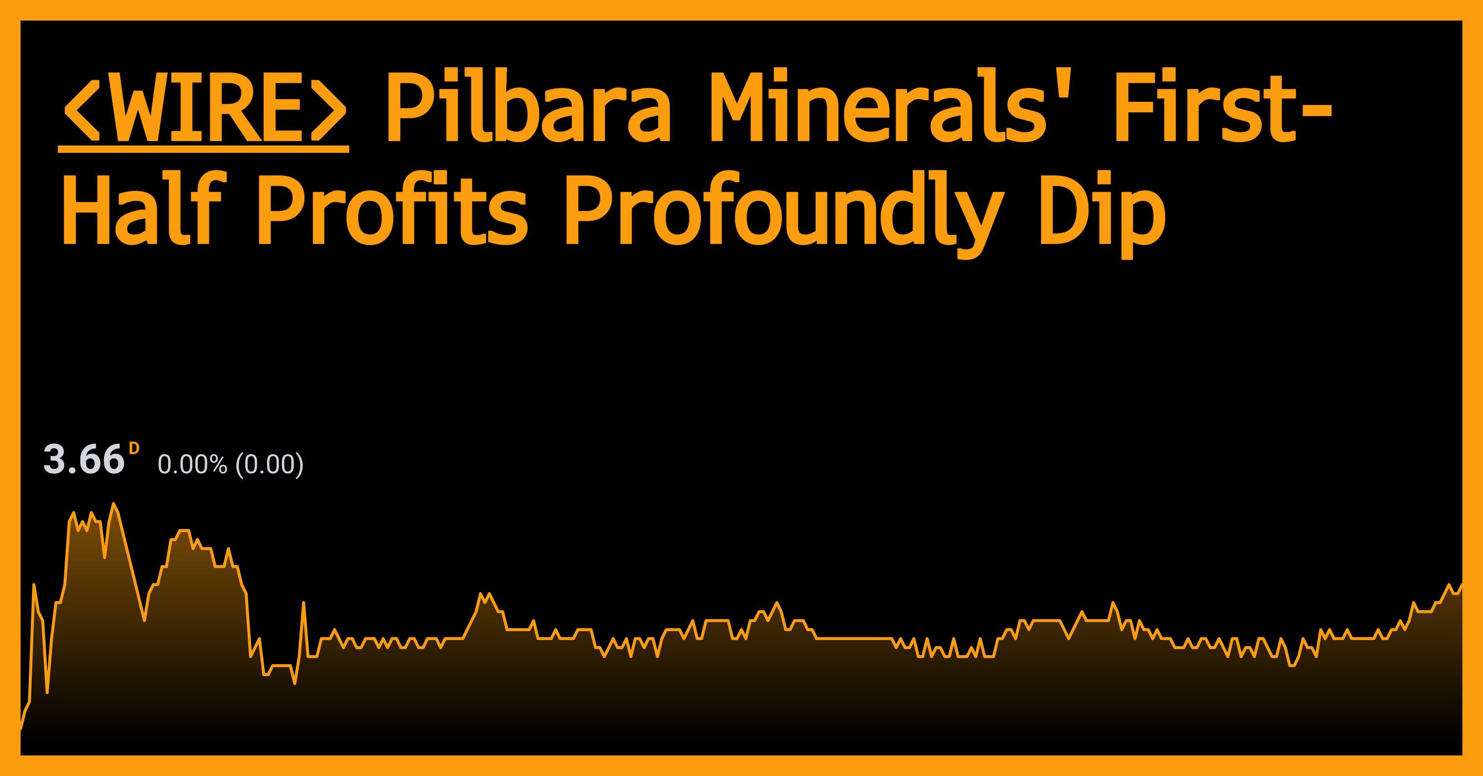 Pilbara Minerals' First-Half Profits Profoundly Dip - ASX Spectator